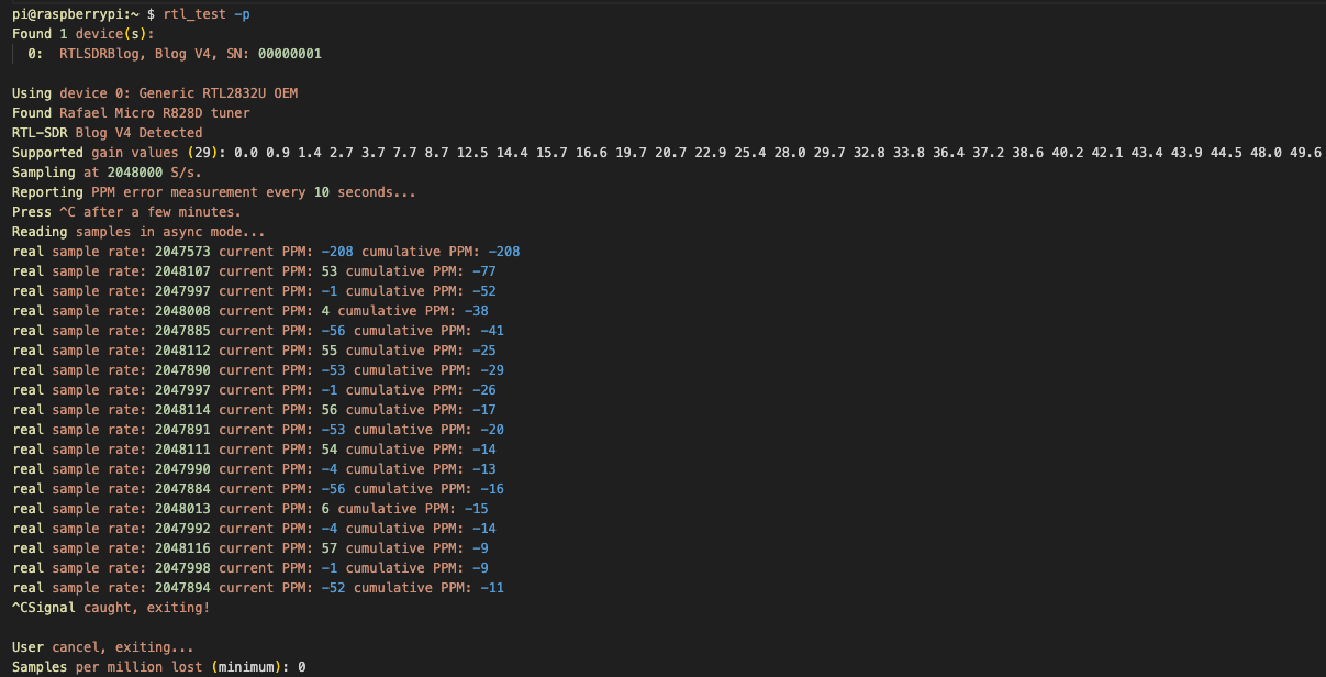 RTL-SDR V4 and a Pi3 | Ei2081
